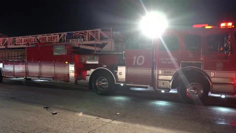 Fire Truck Responding Stock Video Footage | Royalty Free Fire Truck ...