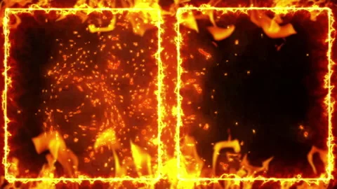 fire versus interface background loop an... | Stock Video | Pond5