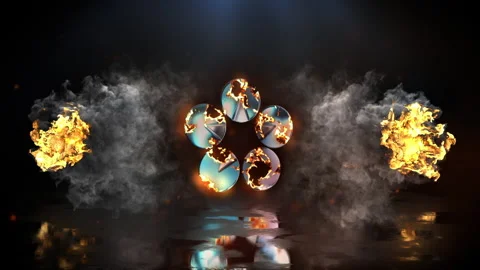 Fire Vortex Trail logo Reveal ~ After Effects #212298246