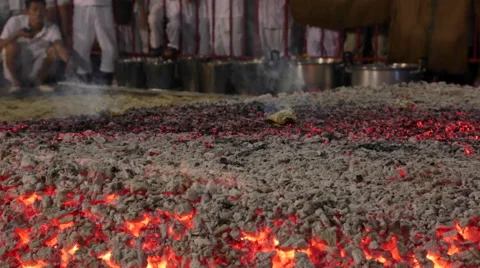 Walking On Hot Coals Stock Videos – Royalty-Free HD & 4K Videos | Pond5