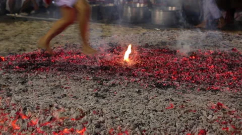 Walking On Hot Coals Stock Videos – Royalty-Free HD & 4K Videos | Pond5