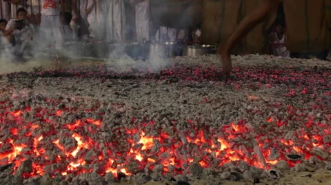 Walking On Hot Coals Stock Videos – Royalty-Free HD & 4K Videos | Pond5