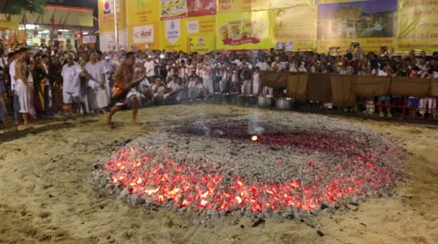 Walking On Hot Coals Stock Videos – Royalty-Free HD & 4K Videos | Pond5