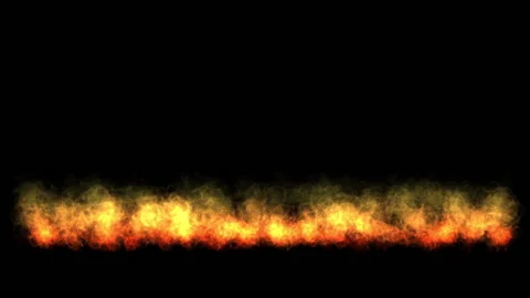 Fire wall. Glowing flames. Overlay. Blac... | Stock Video | Pond5