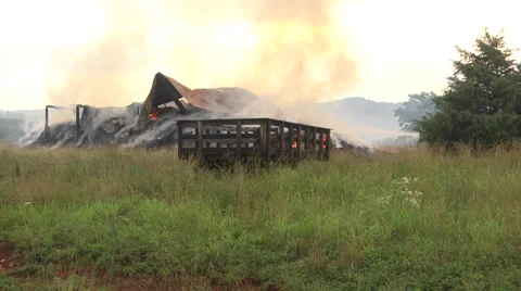 Barn Burning Scene Stock Video Footage | Royalty Free Barn Burning ...