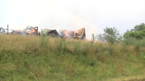 Barn Burning Scene Stock Video Footage | Royalty Free Barn Burning ...