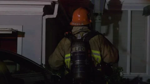 Firefighters On Burning Home Stock Footage ~ Royalty Free Stock Videos ...