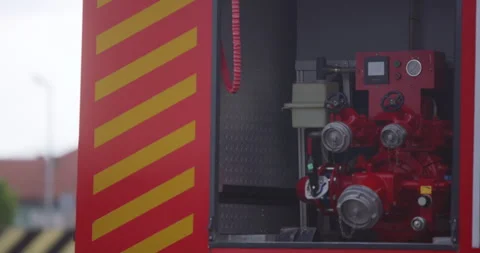 Firefighters fight the fire flame to con... | Stock Video | Pond5