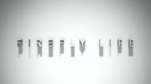 firefly life 3D title animation white te... | Stock Video | Pond5