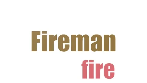 Fireman Animated Word Cloud On White Bac... | Stock Video | Pond5