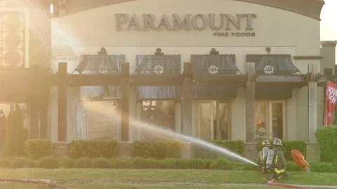 Fireman extinguishing fire inside Paramo... | Stock Video | Pond5