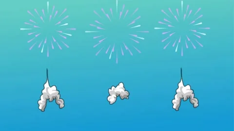 Firework burst effect, comic background ... | Stock Video | Pond5