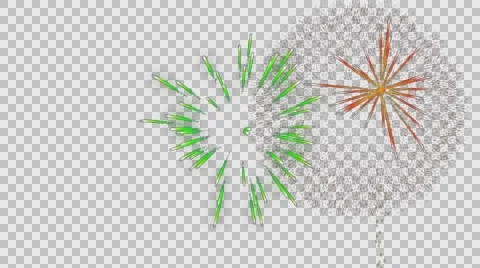 fireworks alpha transparence background ... | Stock Video | Pond5