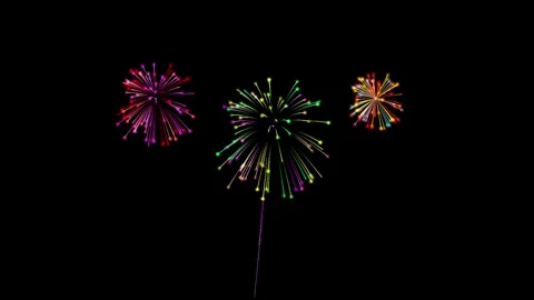 Fireworks animation 4k. Bright fireworks... | Stock Video | Pond5