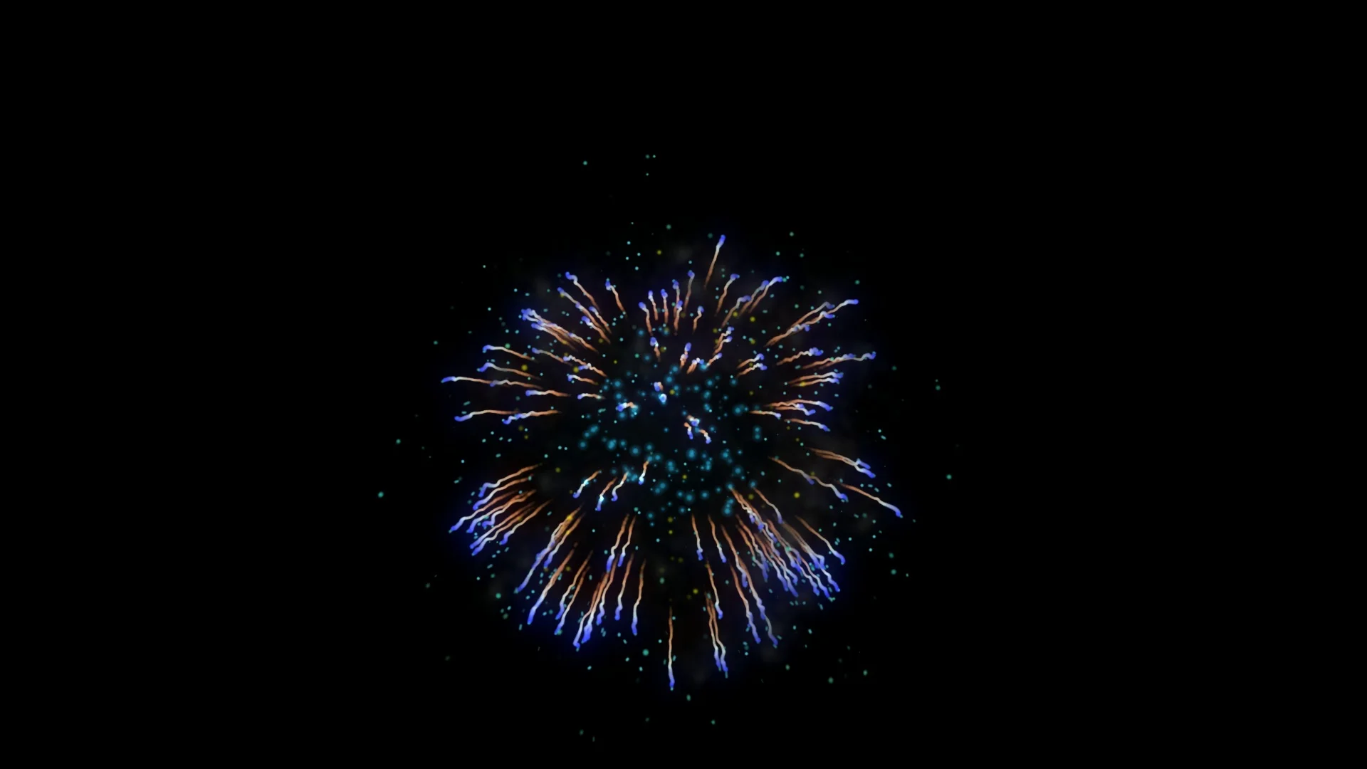 Animated Fireworks Moving