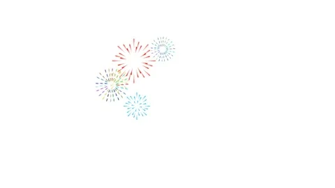 fireworks background and 2d animation, c... | Stock Video | Pond5