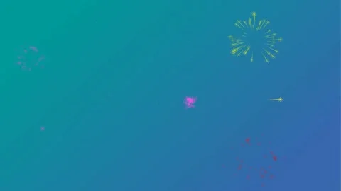 fireworks background and 2d animation, c... | Stock Video | Pond5