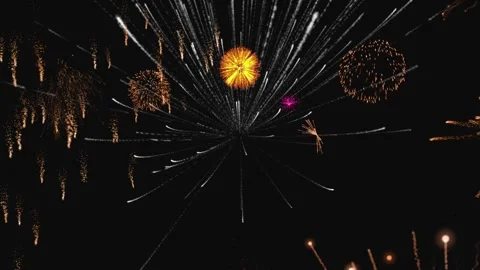 Fireworks during holidays, Visual effect... | Stock Video | Pond5