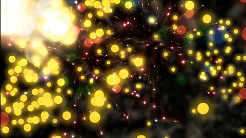 Fireworks Motion Graphics Animation Back... | Stock Video | Pond5