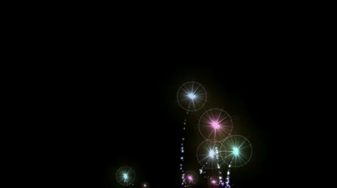 Fireworks particle stars halo background... | Stock Video | Pond5