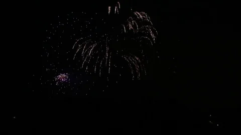 Fireworks In The Pattern of A Weeping Wi... | Stock Video | Pond5