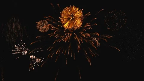 Fireworks on the sky animation. Seamless... | Stock Video | Pond5