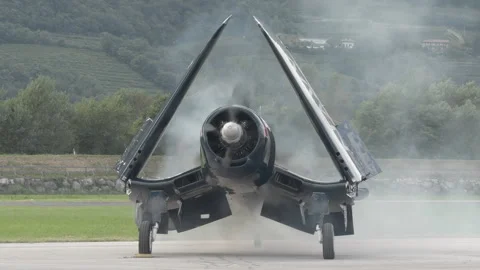 Firing up the 18 cylinder Pratt & Whitne... | Stock Video | Pond5