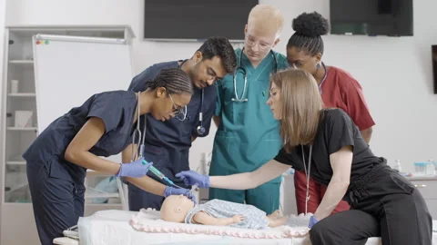 First aid training: techniques for perfo... | Stock Video | Pond5