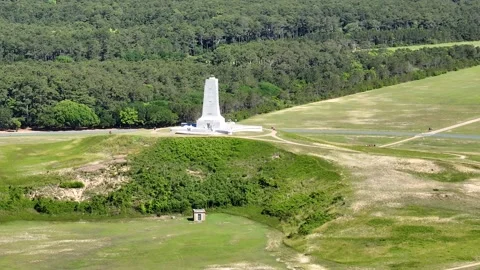 First air flight Kitty Hawk NC Wright Br... | Stock Video | Pond5