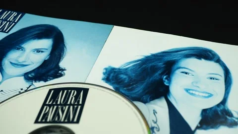 First CD of the Italian singer LAURA PAU... | Stock Video | Pond5