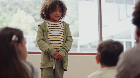 First day introductions at school: Young... | Stock Video | Pond5