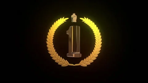 first gold symbol award ranking animatio... | Stock Video | Pond5