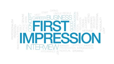 First impression animated word cloud. Ki... | Stock Video | Pond5