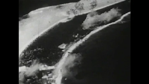 The first nuclear bomb tests are underta... | Stock Video | Pond5