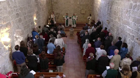 First Palestinian woman pastor ordained ... | Stock Video | Pond5