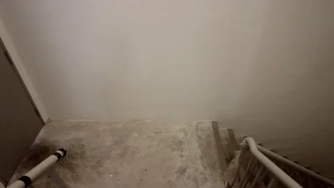 first person point of view. Going down o... | Stock Video | Pond5