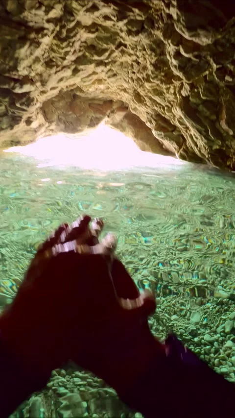 First Person View Swimming In Sea Stock Video Footage | Royalty Free ...