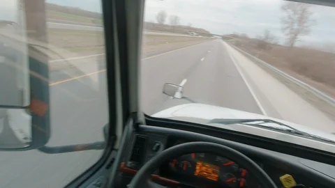 Truck First Person View Stock Video Footage | Royalty Free Truck First ...