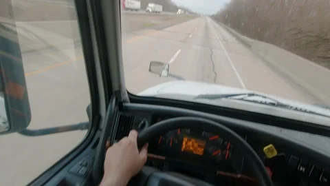 Truck First Person View Stock Video Footage | Royalty Free Truck First ...
