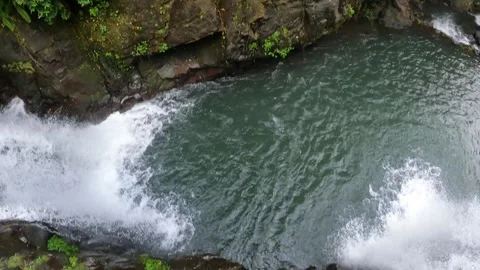 First-person view of a person cliff jump... | Stock Video | Pond5