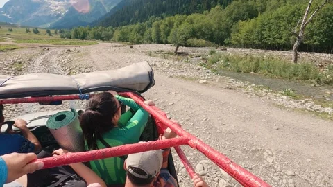 First-person view of a saloon with peopl... | Stock Video | Pond5