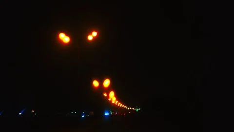 first person view. trip on a car on a ni... | Stock Video | Pond5