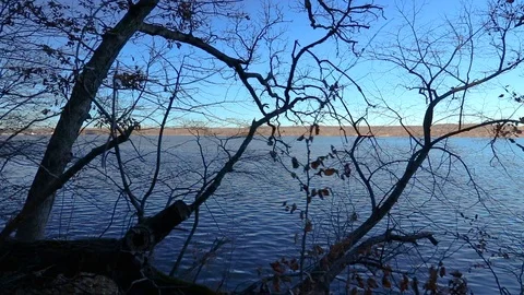 A first person view of a walk alongside ... | Stock Video | Pond5