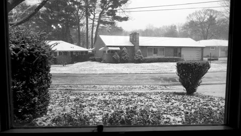 First snowfall of the year, light and fl... | Stock Video | Pond5