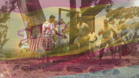 First soldier stepping forward and leadi... | Stock Video | Pond5