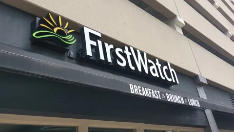 First Watch Signage | Stock Video | Pond5