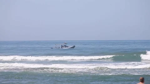 Fishing Boat on Coast of Costa Da Capari... | Stock Video | Pond5