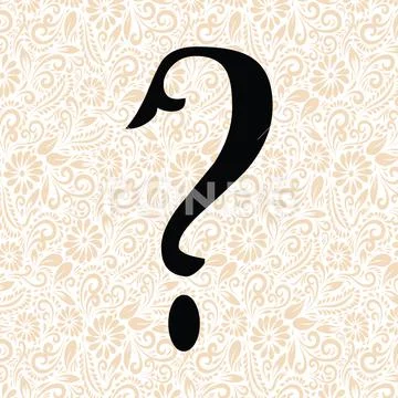 Fishtail Alphabet SYMBOL QUESTION MARK , Black alphabet vector ...