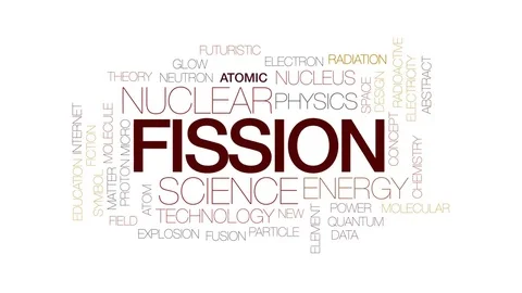 Fission animated word cloud, text design... | Stock Video | Pond5