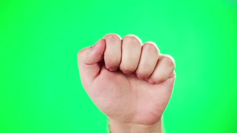 Fist knocking the screen, woman showing ... | Stock Video | Pond5